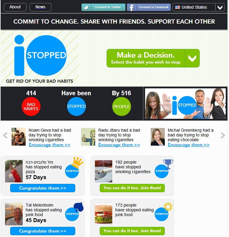 'I Stopped' Facebook App Offers New Method To Kick Old Habits