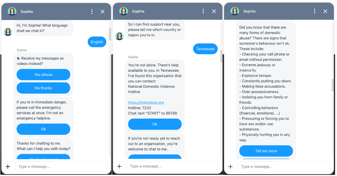 Meet Sophia, The World’s First Chatbot To Battle Domestic Abuse