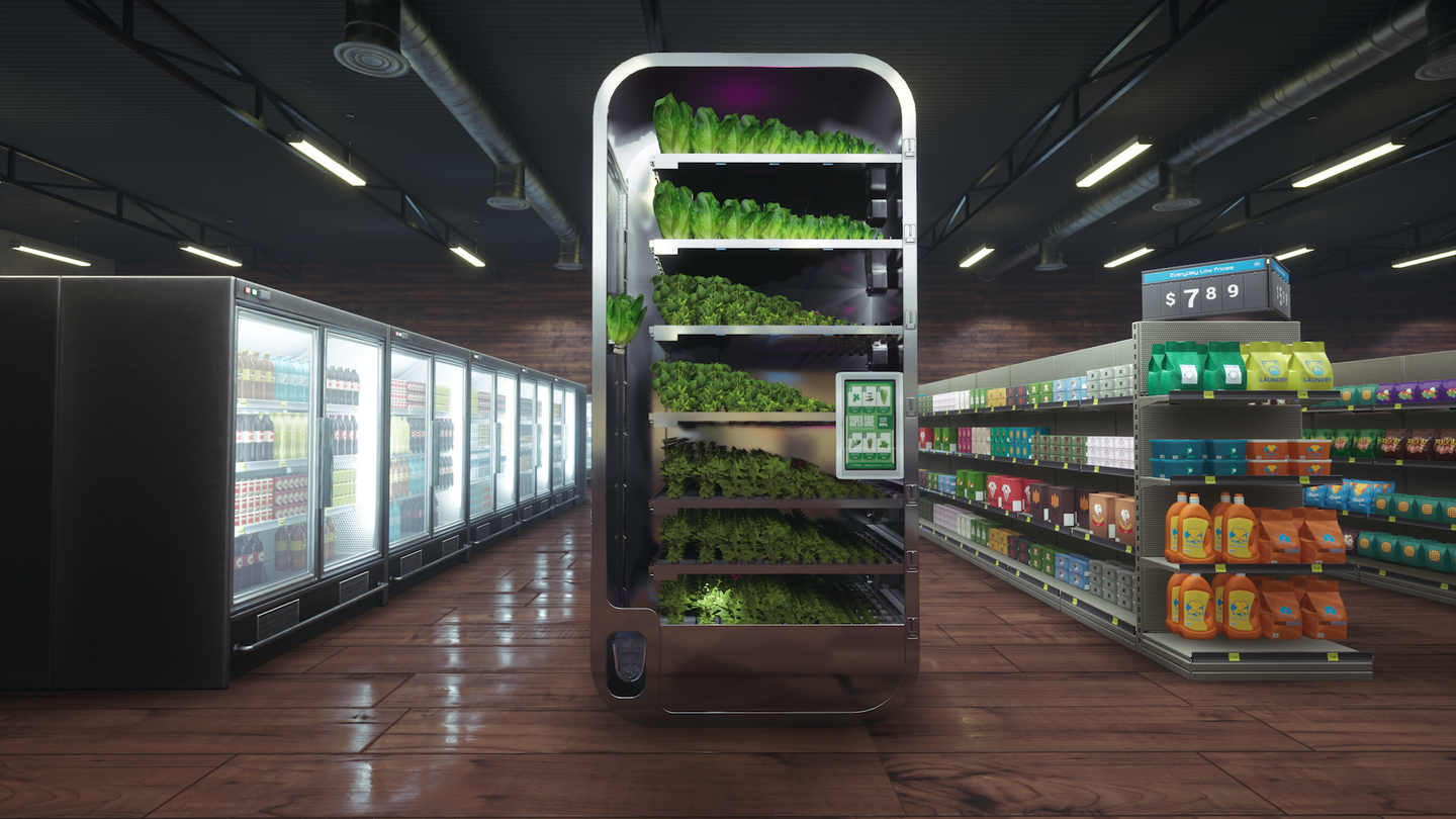 Get your greens from a vending machine that grows the veg inside
